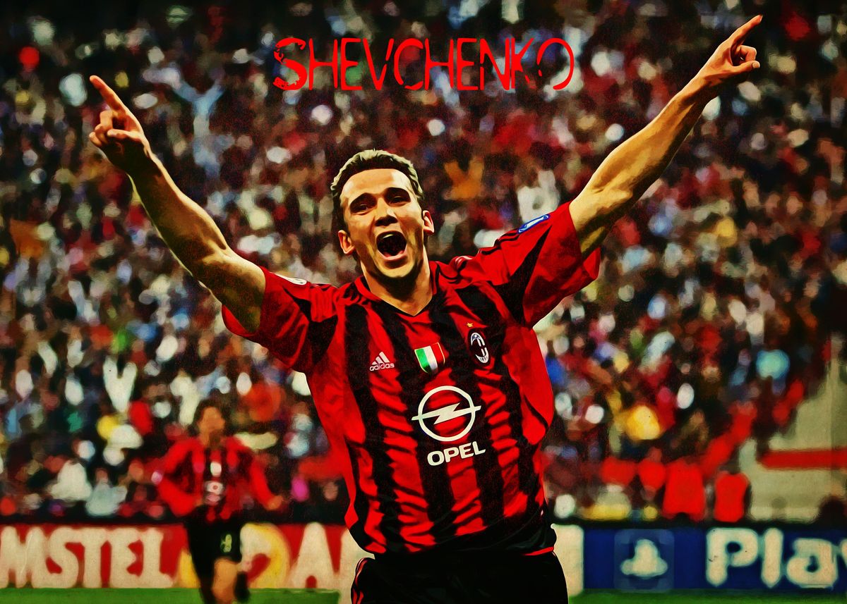 'Andriy Shevchenko ' Poster, picture, metal print, paint by Anxhela ...