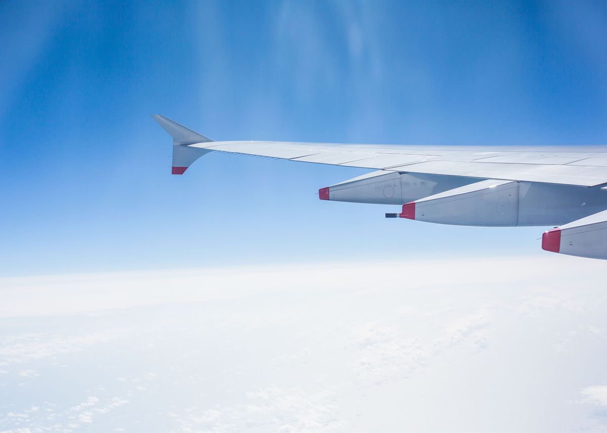 'Airplane Wing' Poster, picture, metal print, paint by Create ...