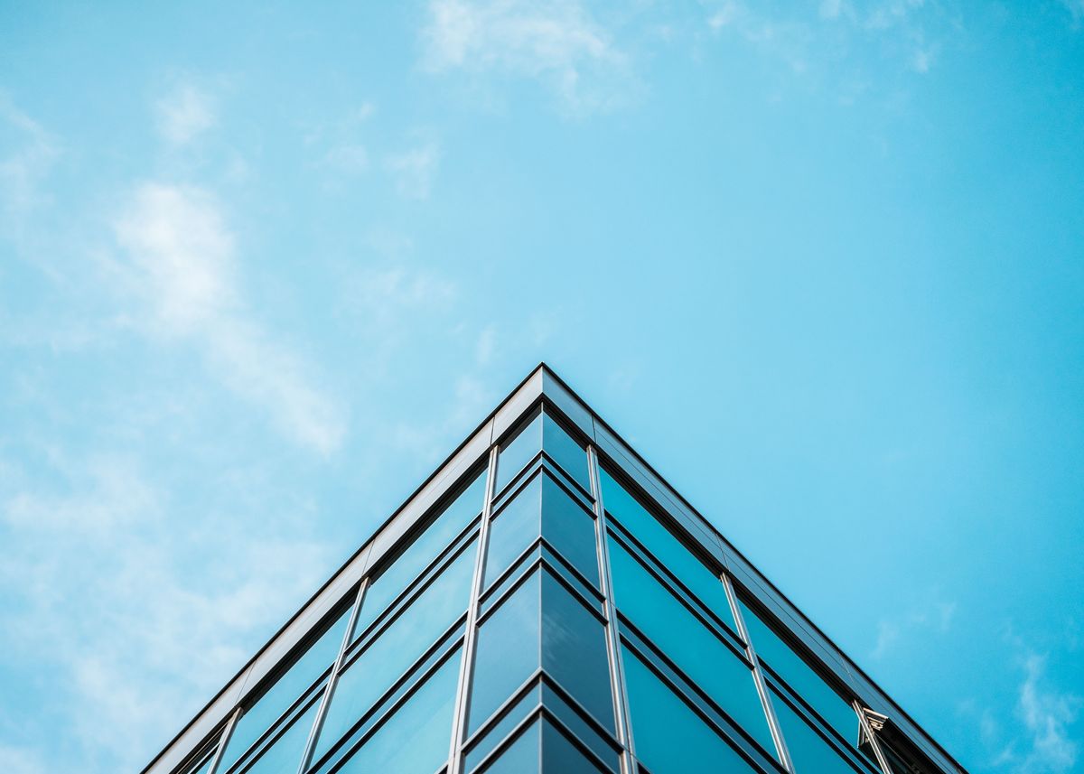 'Skyscraper Office Building' Poster, picture, metal print, paint by ...