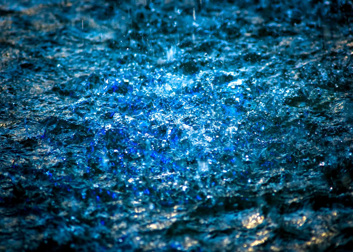 'Water Color Blue' Poster, picture, metal print, paint by Art Ofphotos ...