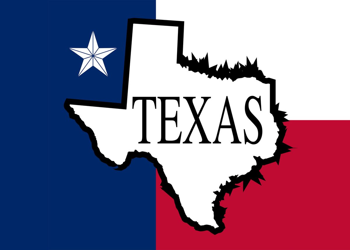 'State of Texas' Poster, picture, metal print, paint by HomeStead ...