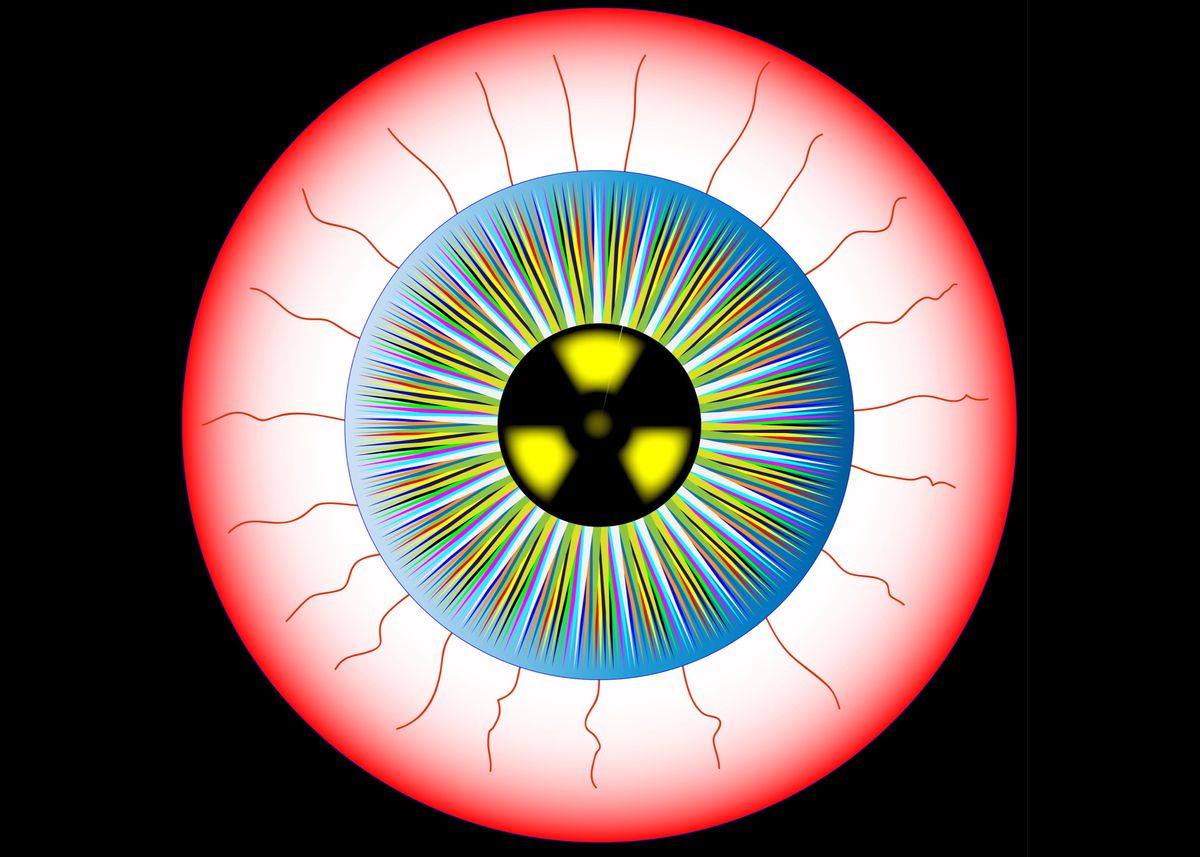 'Radioactive Eye' Poster, picture, metal print, paint by HomeStead ...