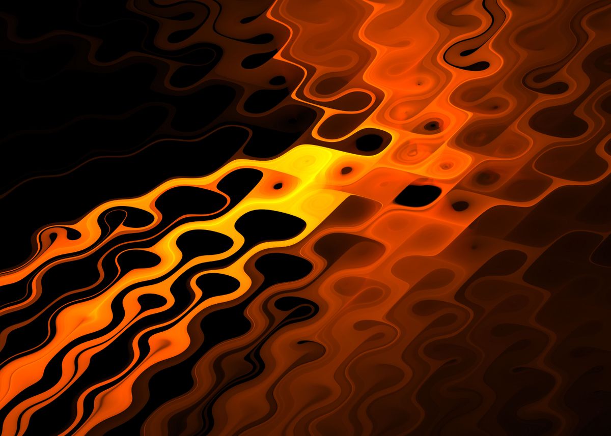 'Firefall' Poster, picture, metal print, paint by Thomas Raftsjö | Displate