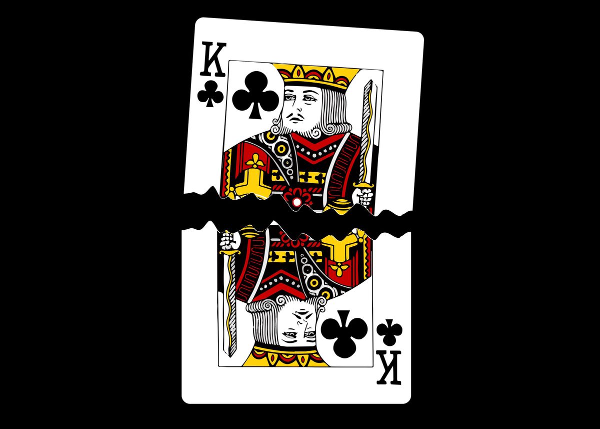'Torn Playing Card' Poster, picture, metal print, paint by HomeStead ...