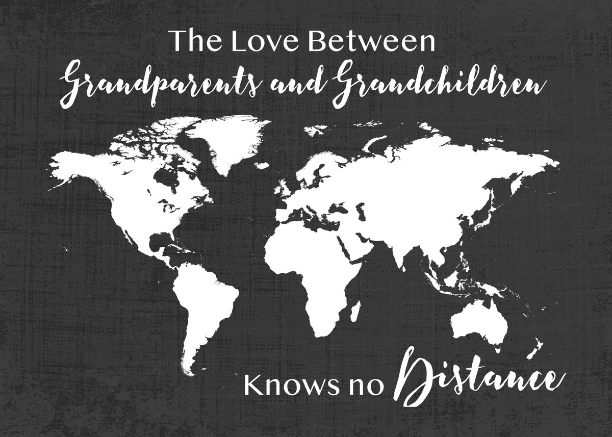 'grandparent long distance ' Poster, picture, metal print, paint by ...