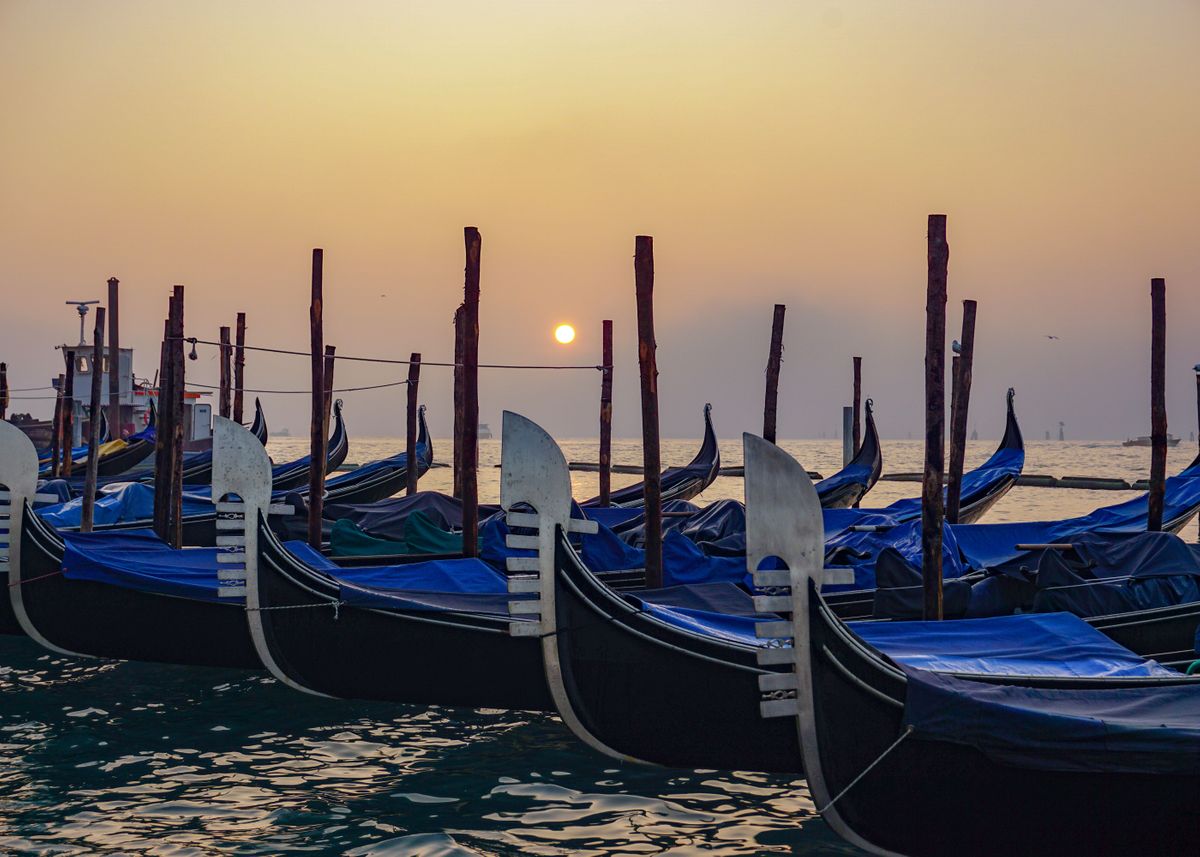 'Sunrise in Venice' Poster, picture, metal print, paint by Melissa ...