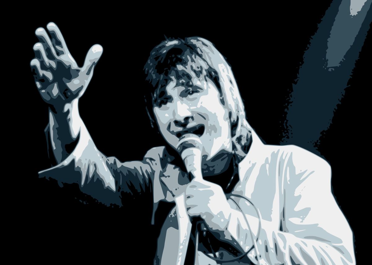 'Steve Perry ' Poster, picture, metal print, paint by Josh B | Displate