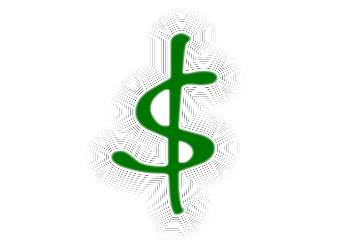 'Shrinking Dollar' Poster by HomeStead Digital | Displate