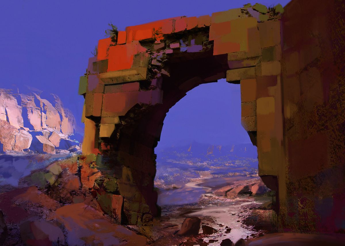 'Border Gate' Poster by PatFix | Displate