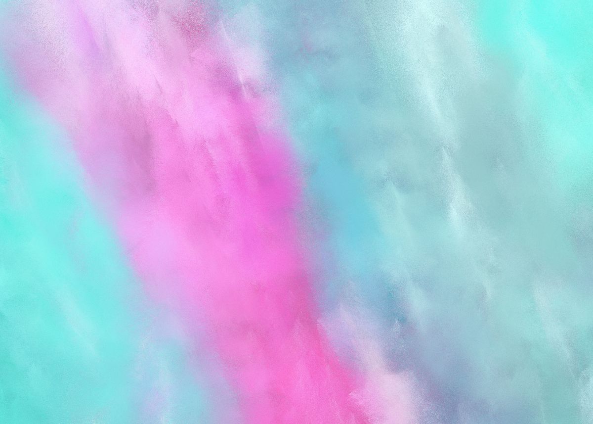 'cloudy painted artwork' Poster, picture, metal print, paint by eigens ...