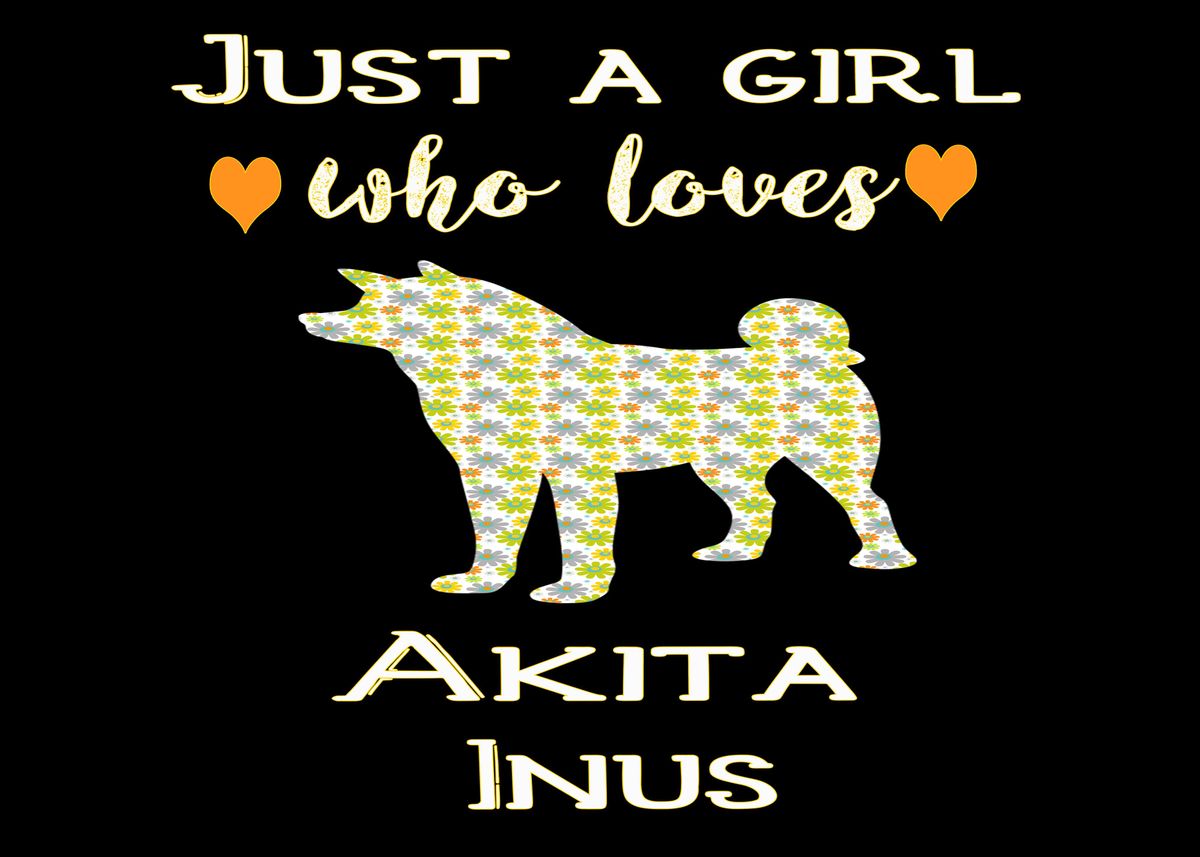 'Akita Inu Pet Lover' Poster, picture, metal print, paint by Family ...