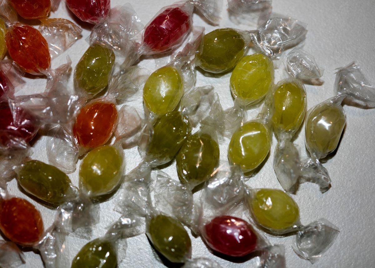 'Colorful candies bon bons' Poster, picture, metal print, paint by ...