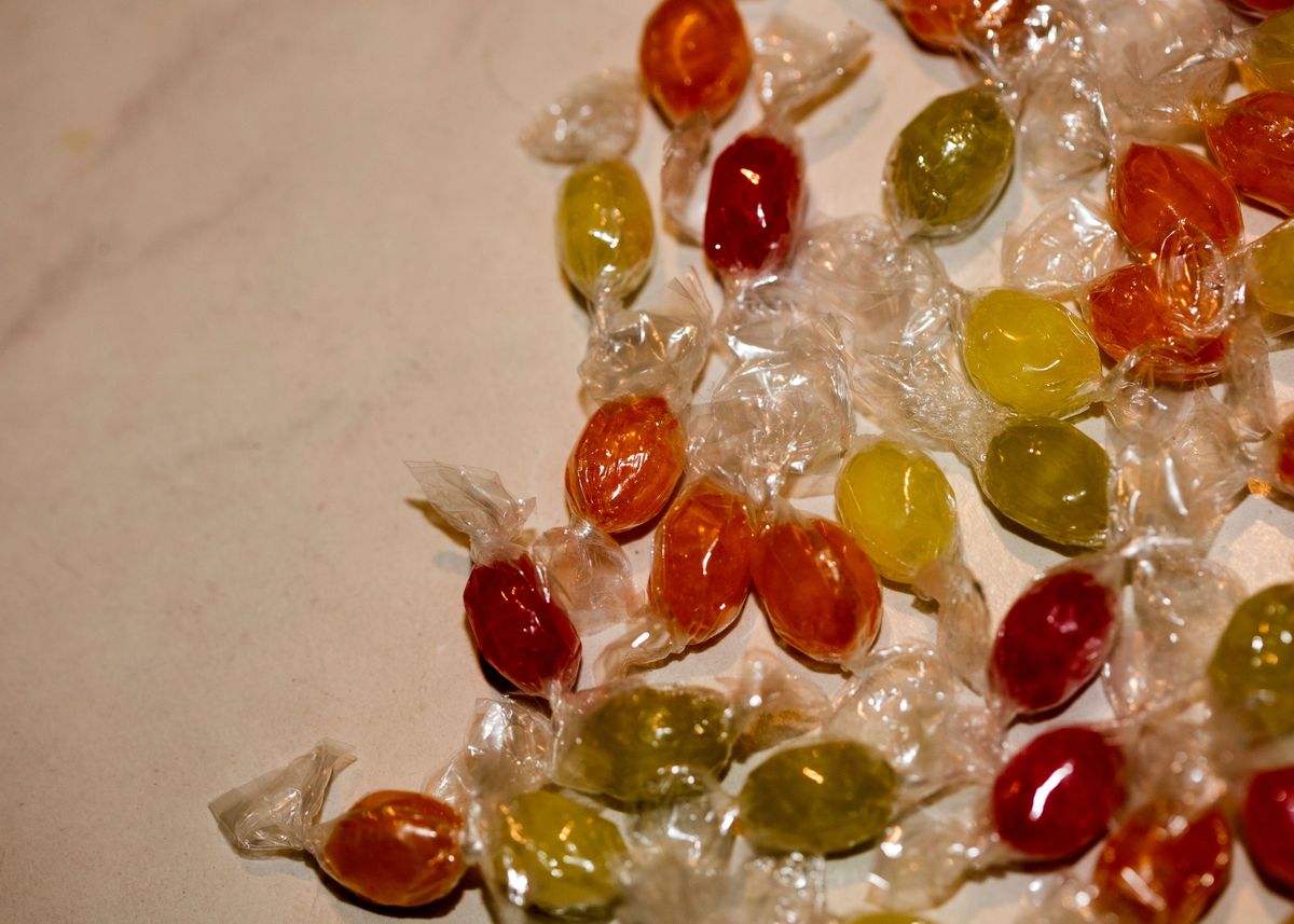 'Colorful candies bon bons' Poster, picture, metal print, paint by ...