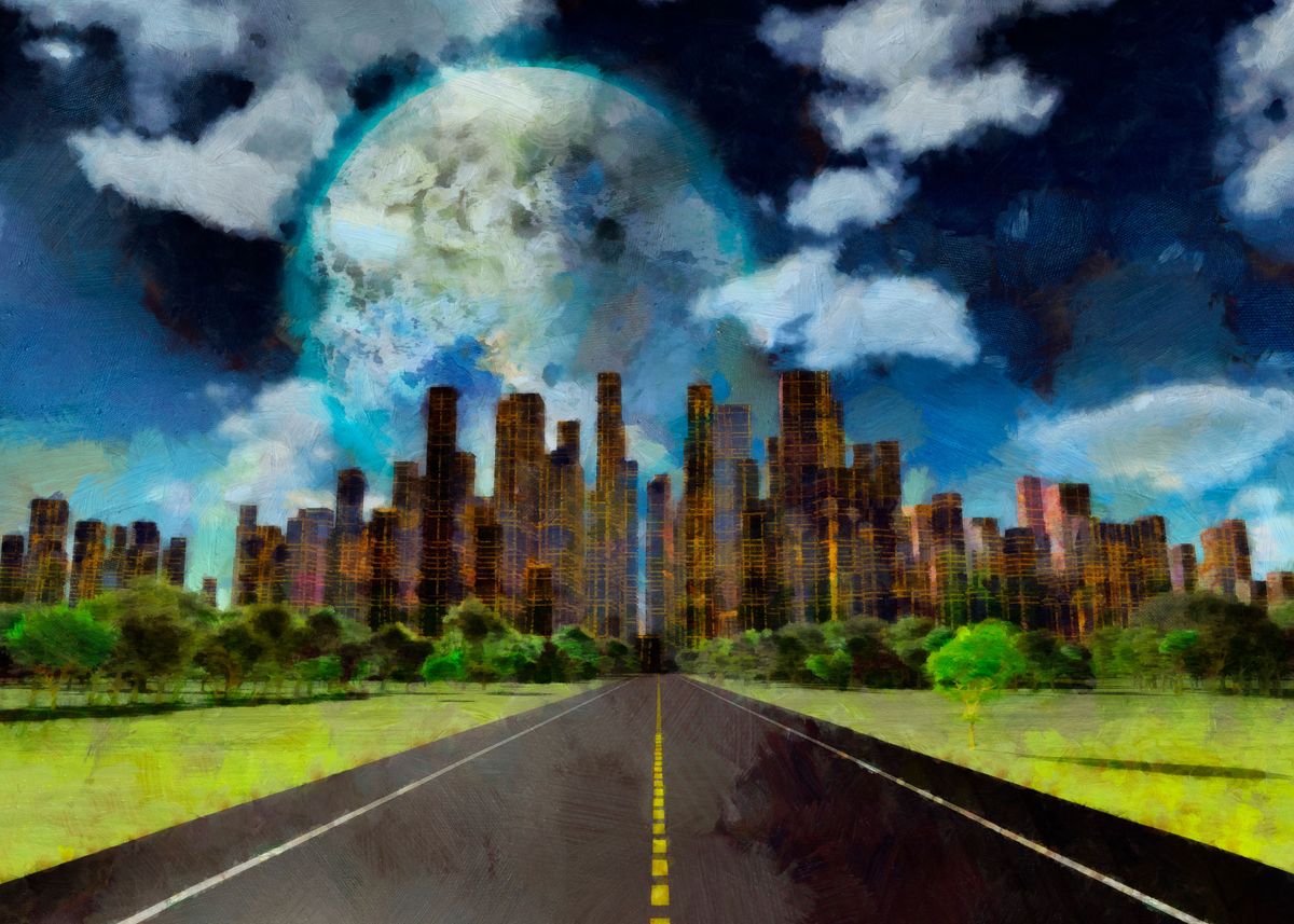 'World of Future' Poster, picture, metal print, paint by Bruce Rolff ...