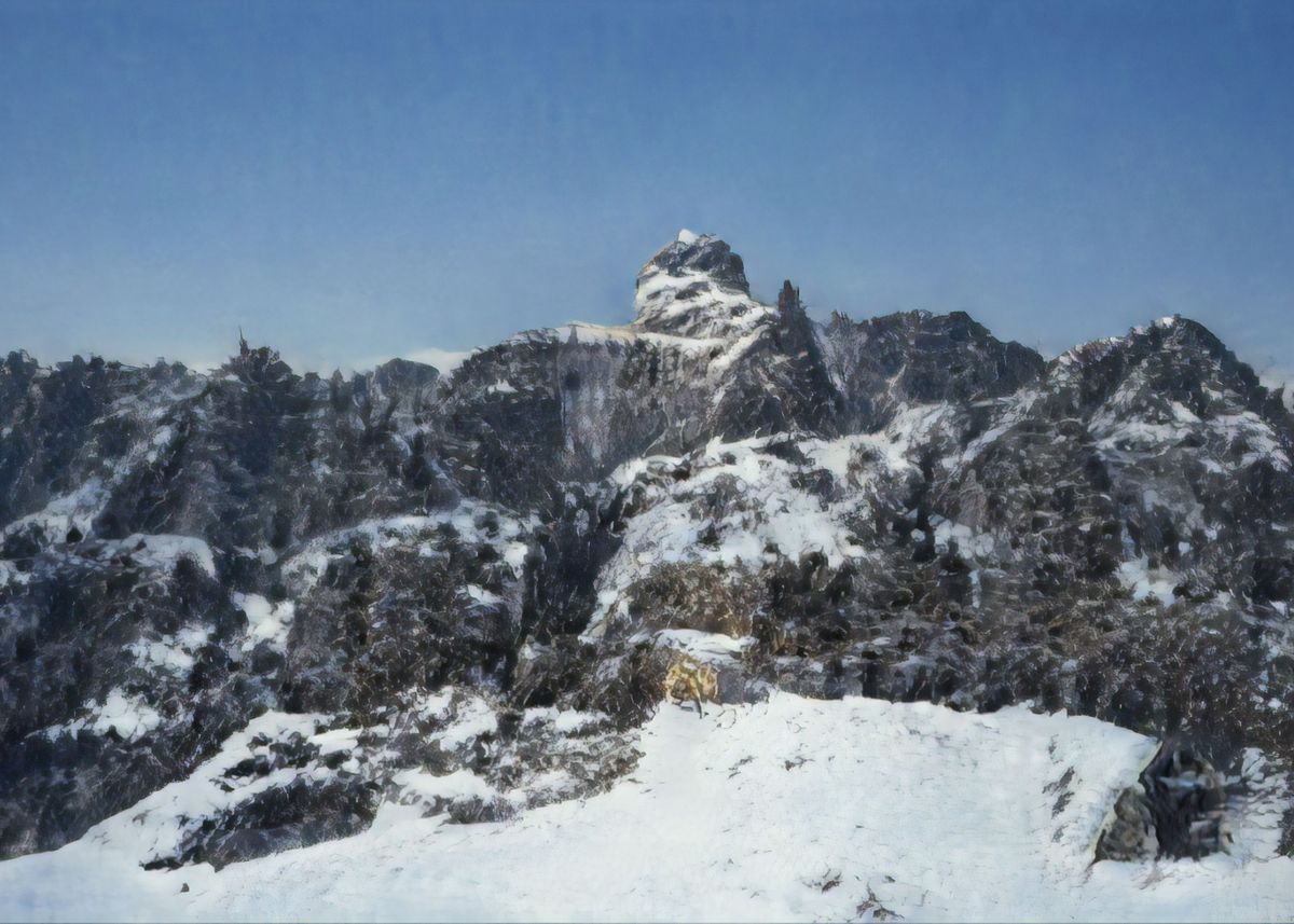 'Mountains' Poster, picture, metal print, paint by lokokina | Displate