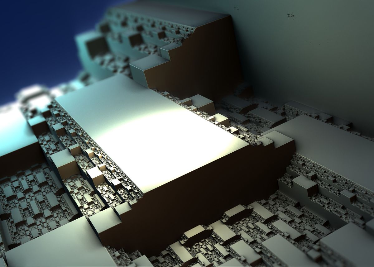 'Tech fractal' Poster, picture, metal print, paint by Christian Muller ...