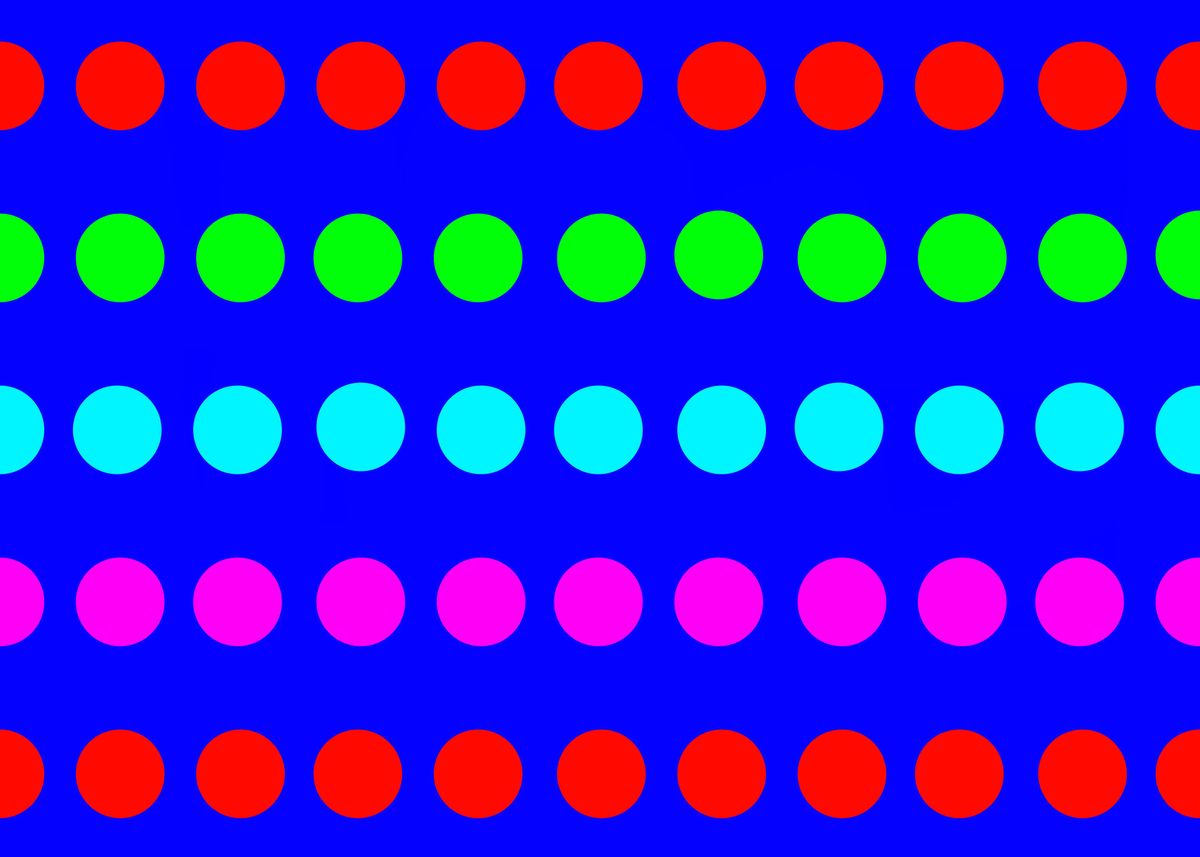 'Horizontal Dots' Poster, picture, metal print, paint by Avery Knox ...