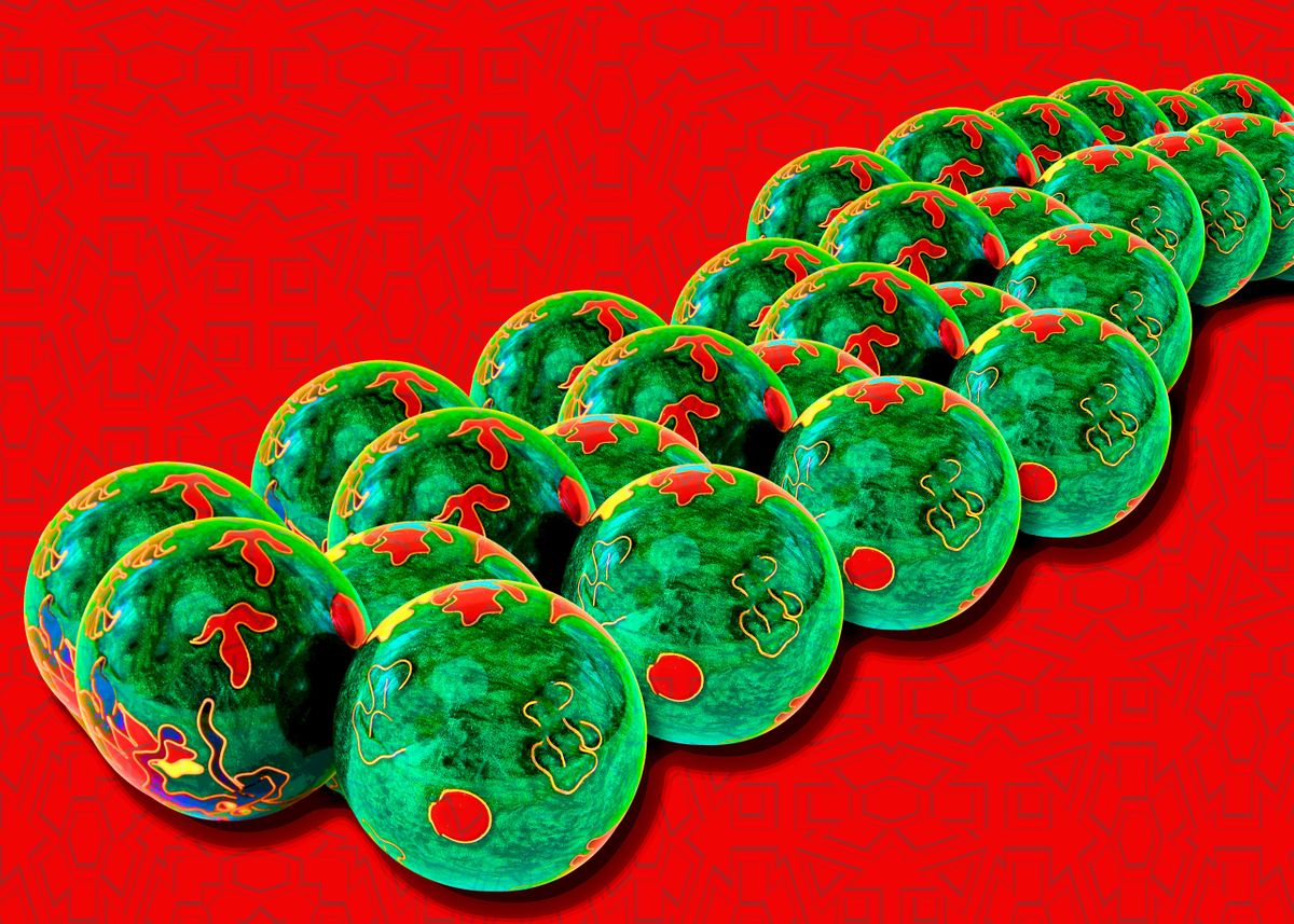 'Baoding balls' Poster, picture, metal print, paint by Leopold Brix ...