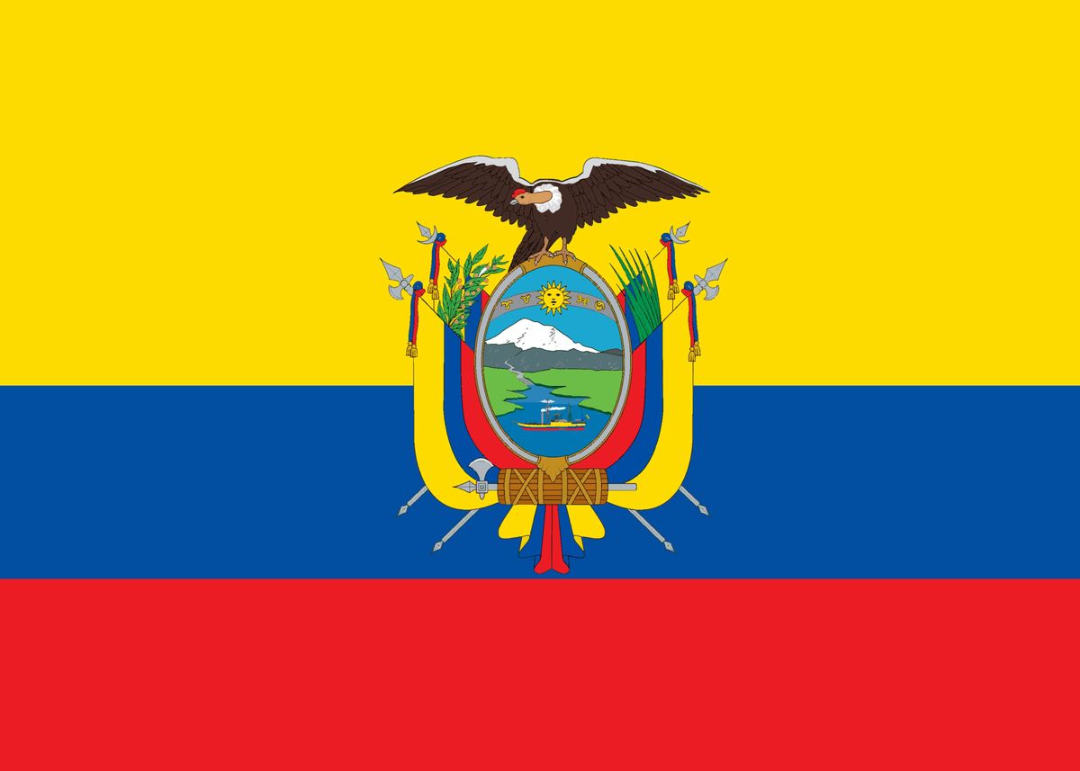 'Ecuador Flag' Poster by HomeStead Digital | Displate
