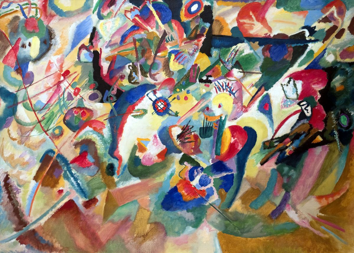 'Kandinsky Composition VII' Poster, picture, metal print, paint by Jon ...