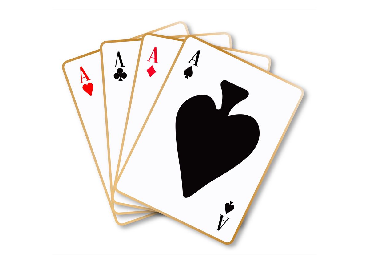 'Four Aces' Poster, picture, metal print, paint by HomeStead Digital ...