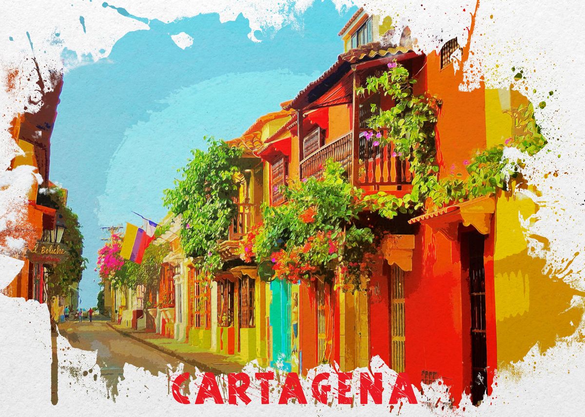 'Cartagena' Poster by Anxhela Sufa | Displate
