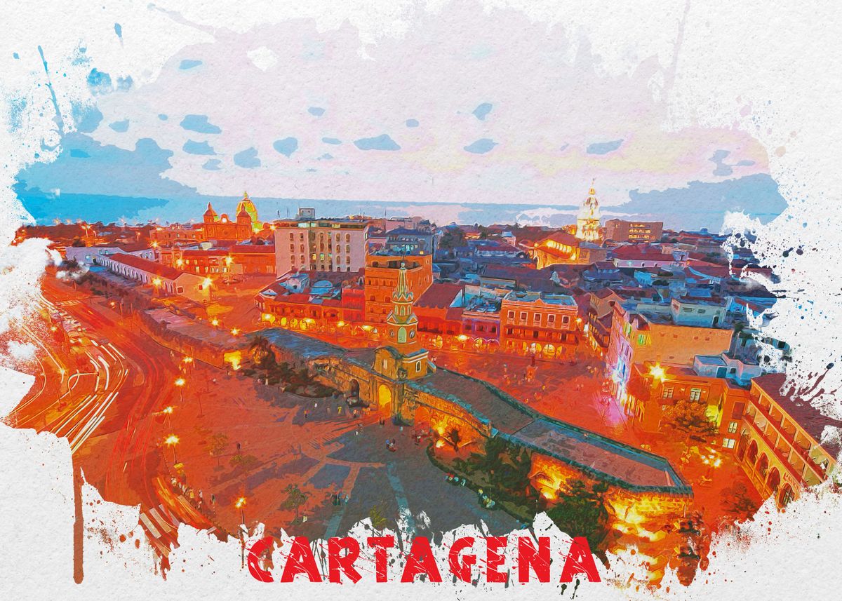 'Cartagena' Poster by Anxhela Sufa | Displate