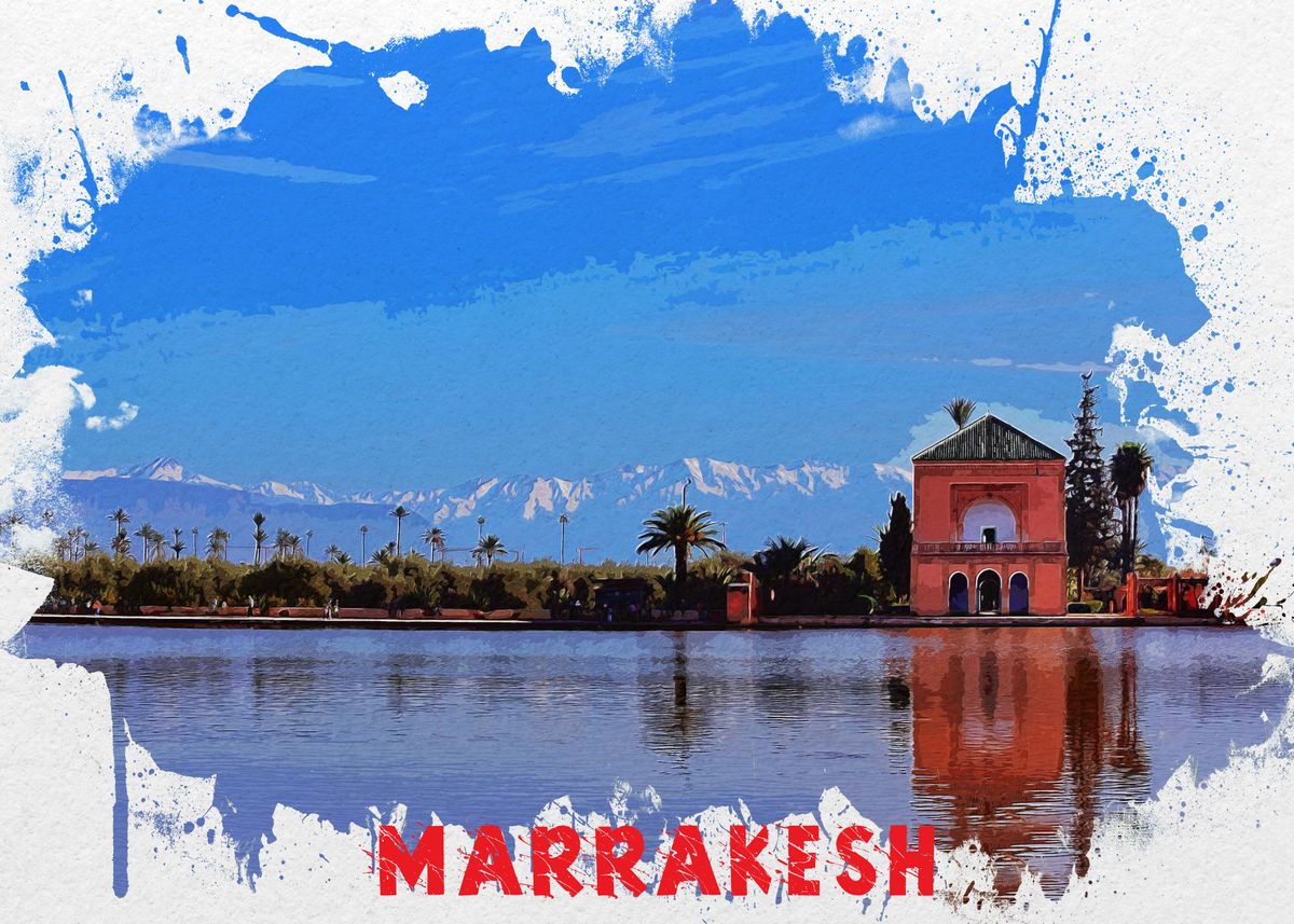 'Marrakesh' Poster, picture, metal print, paint by Anxhela Sufa | Displate