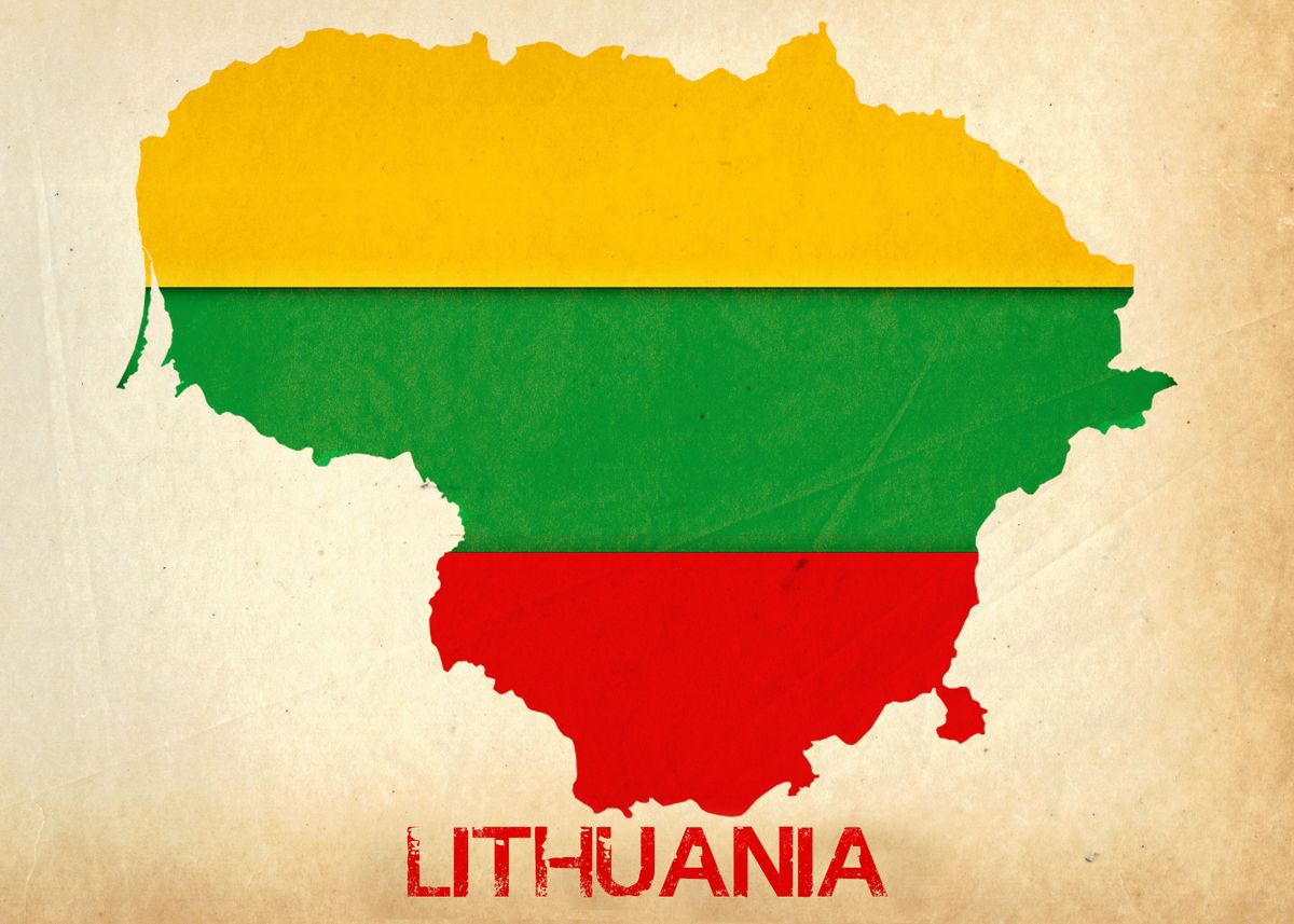 'Lithuania' Poster, picture, metal print, paint by Anxhela Sufa | Displate