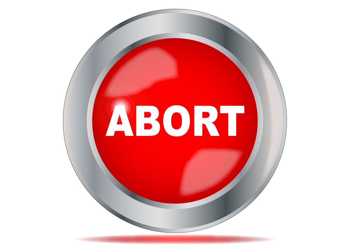 'Abort Button' Poster, picture, metal print, paint by HomeStead Digital ...