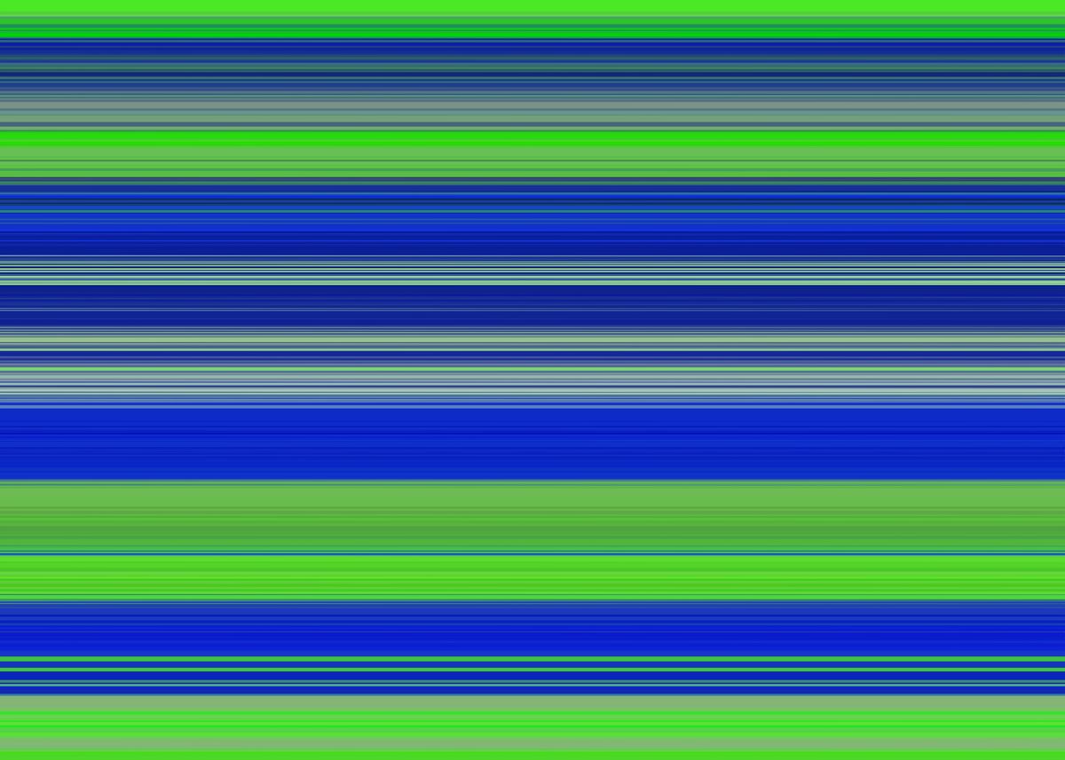 'blue and green stripes' Poster, picture, metal print, paint by eigens ...