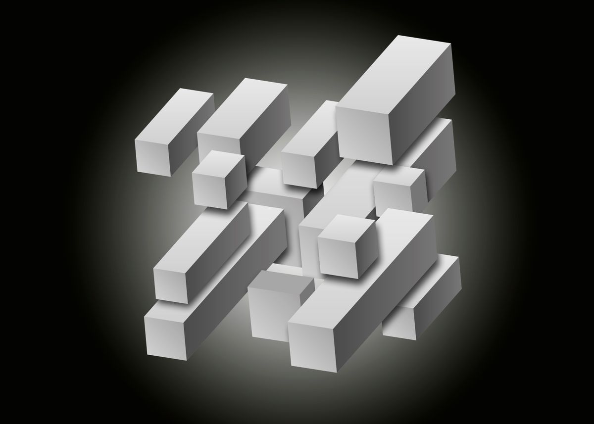 'Floating columns' Poster, picture, metal print, paint by Evoke Summon ...