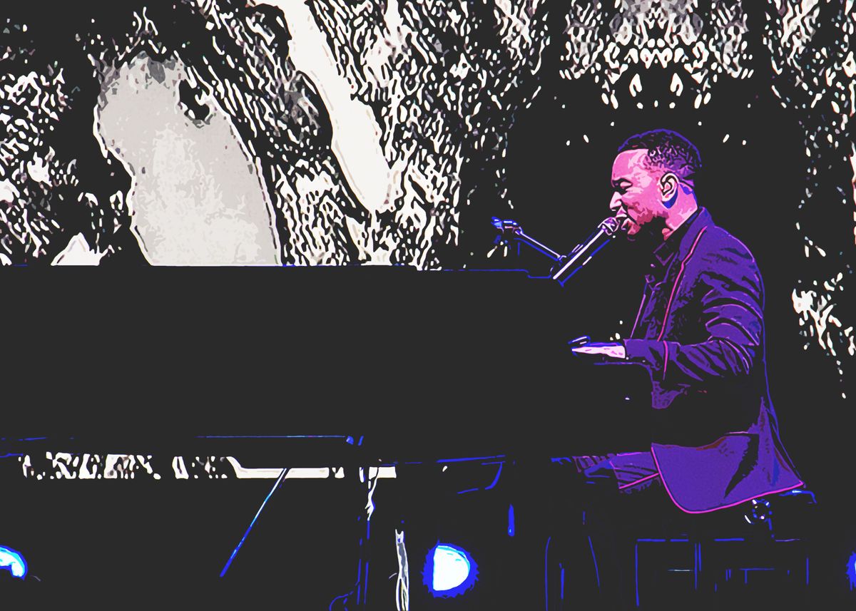 'john legend' Poster, picture, metal print, paint by Thogi Gio | Displate