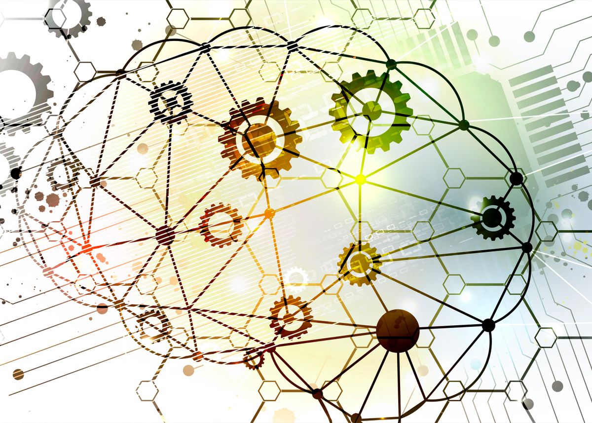 'Conceptual technology illu' Poster by Vs 1489 | Displate