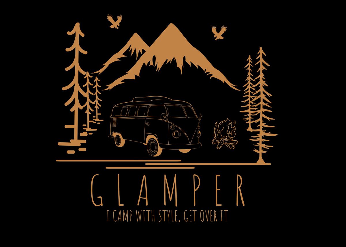 'camper' Poster by Create Purkarthofer | Displate
