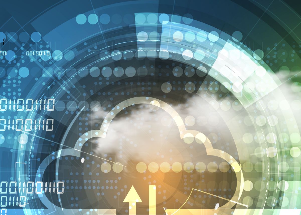 'cloud technology' Poster, picture, metal print, paint by Vs 1489 ...