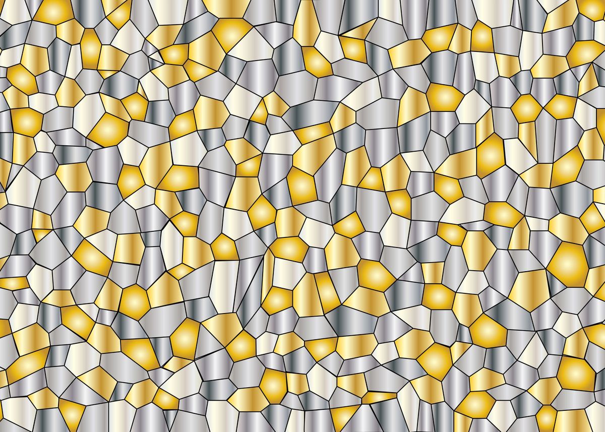 'Metalic Mosaic' Poster, picture, metal print, paint by HomeStead ...