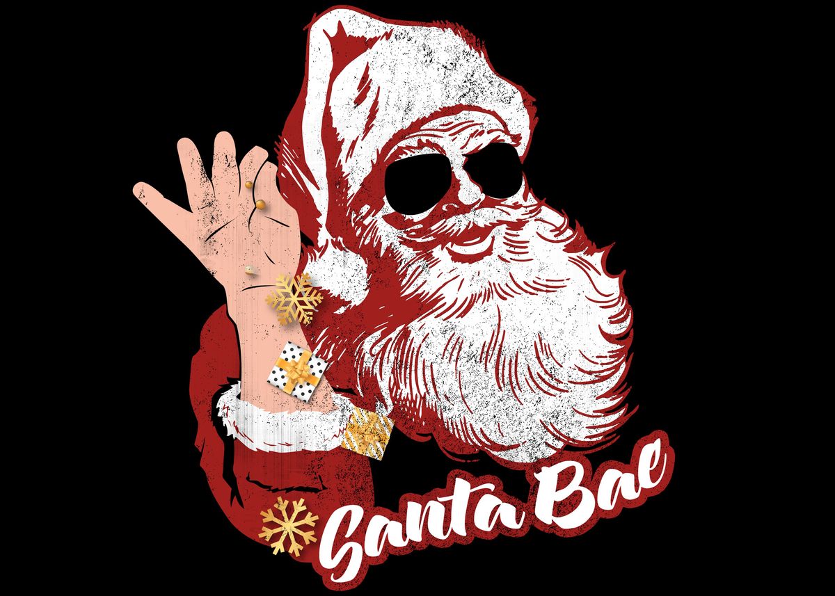 'Santa Bae I Christmas Gift' Poster, picture, metal print, paint by ...