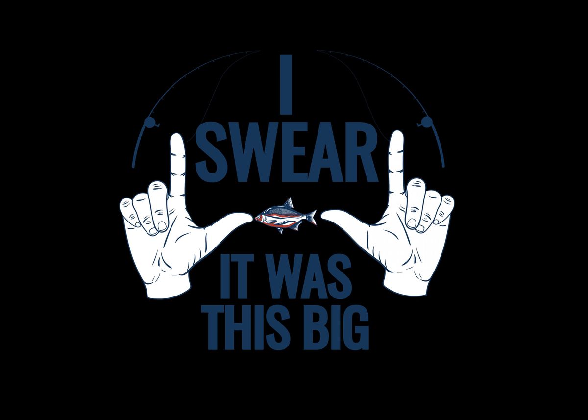 'i swear it was' Poster, picture, metal print, paint by Create ...