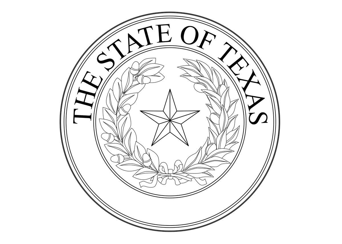 'The State Of Texas Seal' Poster, picture, metal print, paint by ...