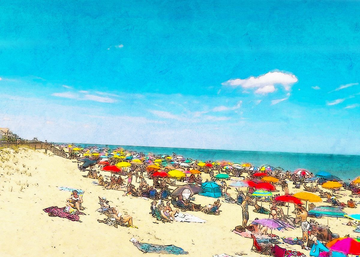 'Rehoboth Beach' Poster by Aaron Design | Displate