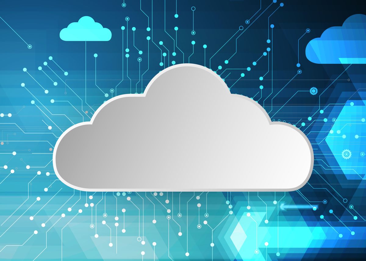 'cloud technology' Poster, picture, metal print, paint by Vs 1489 ...