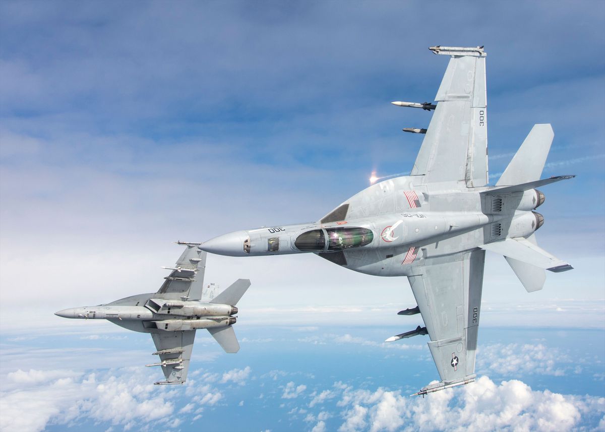 'Super Hornets' Poster, picture, metal print, paint by Conceptual ...