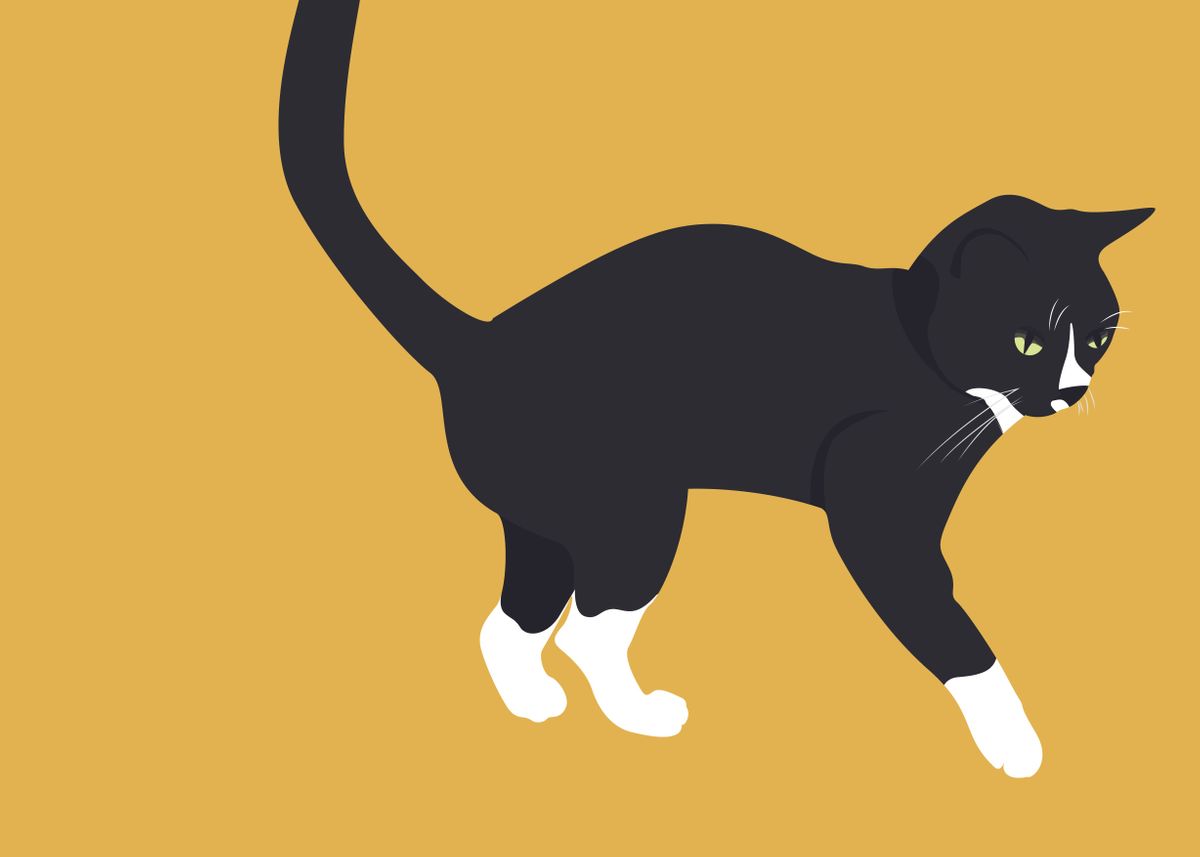 'Minette' Poster, picture, metal print, paint by Amelie Mathieu | Displate