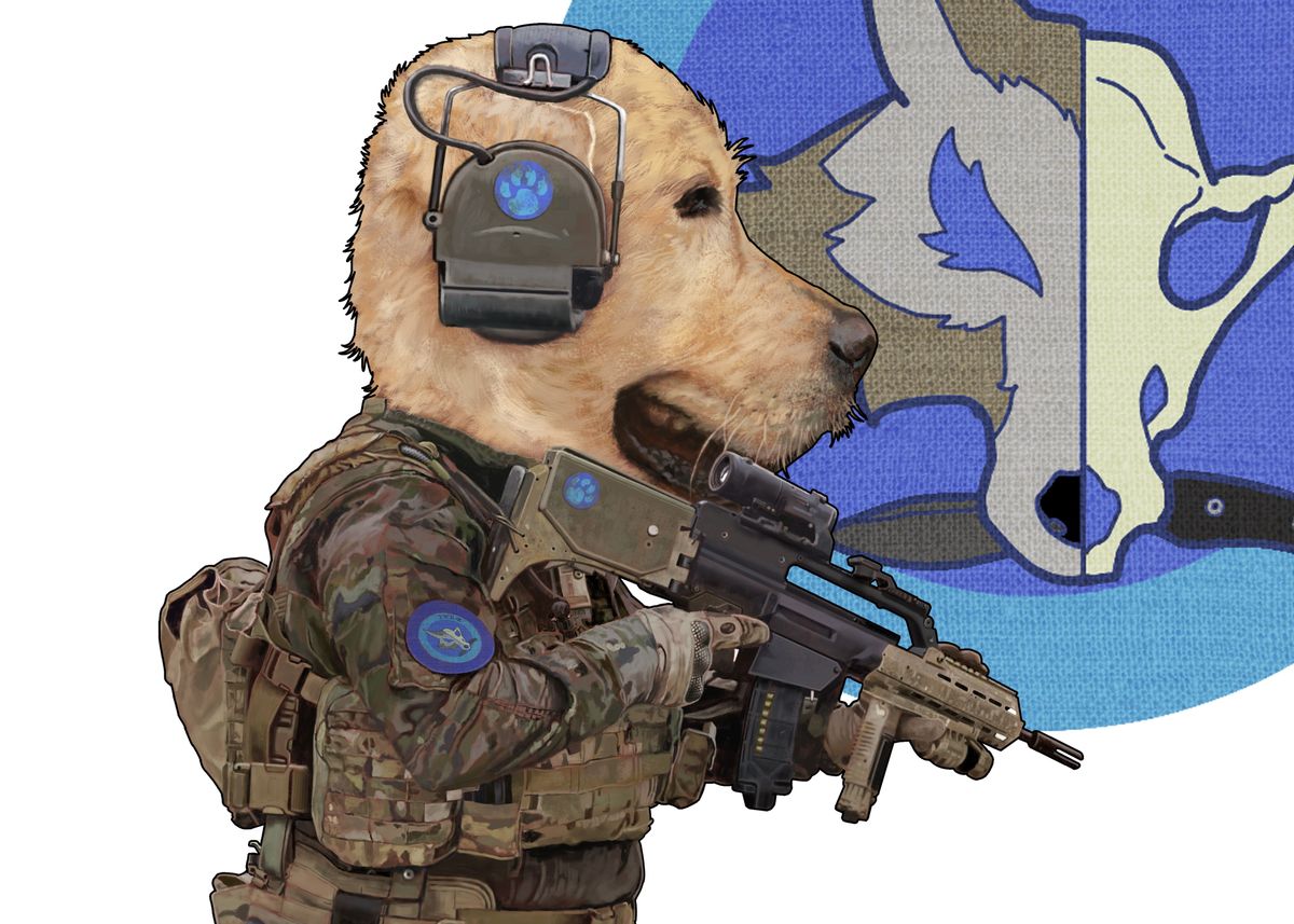 'Jackal' Poster, picture, metal print, paint by Meng Leong | Displate