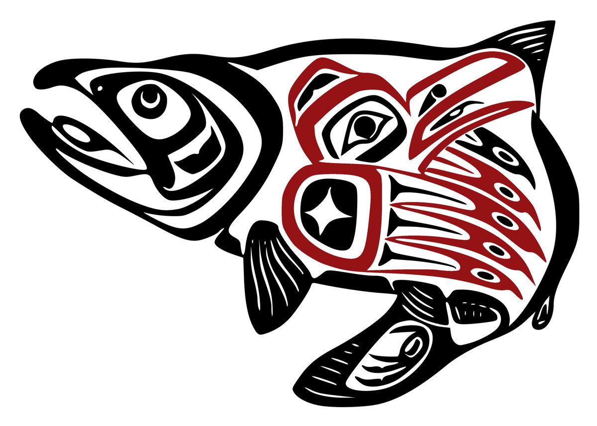 'Haida Native Fish' Poster, picture, metal print, paint by Atomic ...