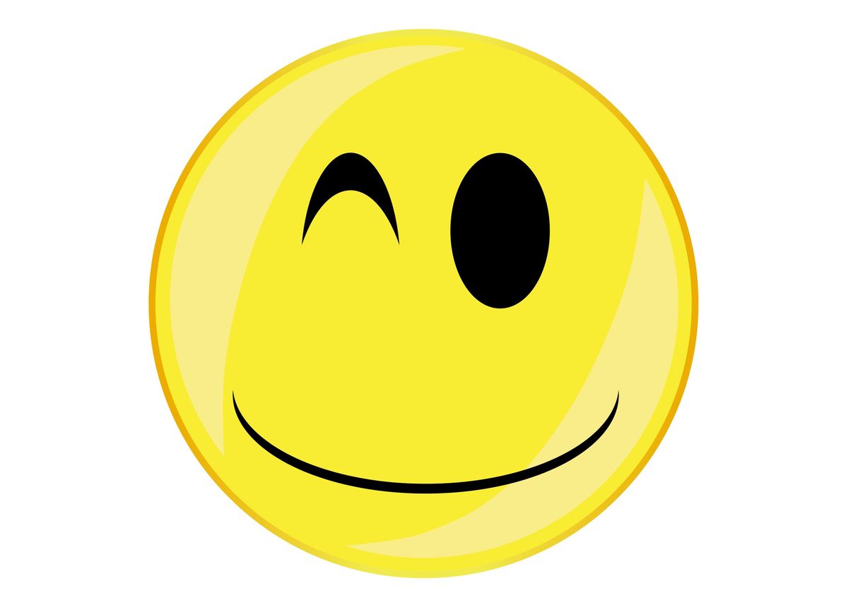'Silly Smile Face' Poster, picture, metal print, paint by HomeStead ...