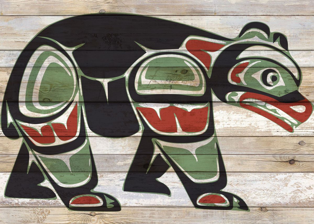 'Haida Nature Bear' Poster, picture, metal print, paint by Atomic ...