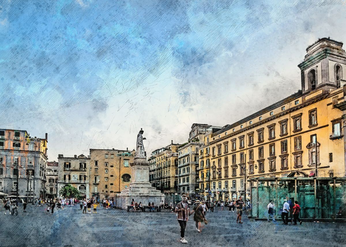 'Napoli Neapol city' Poster by JBJart Justyna Jaszke | Displate