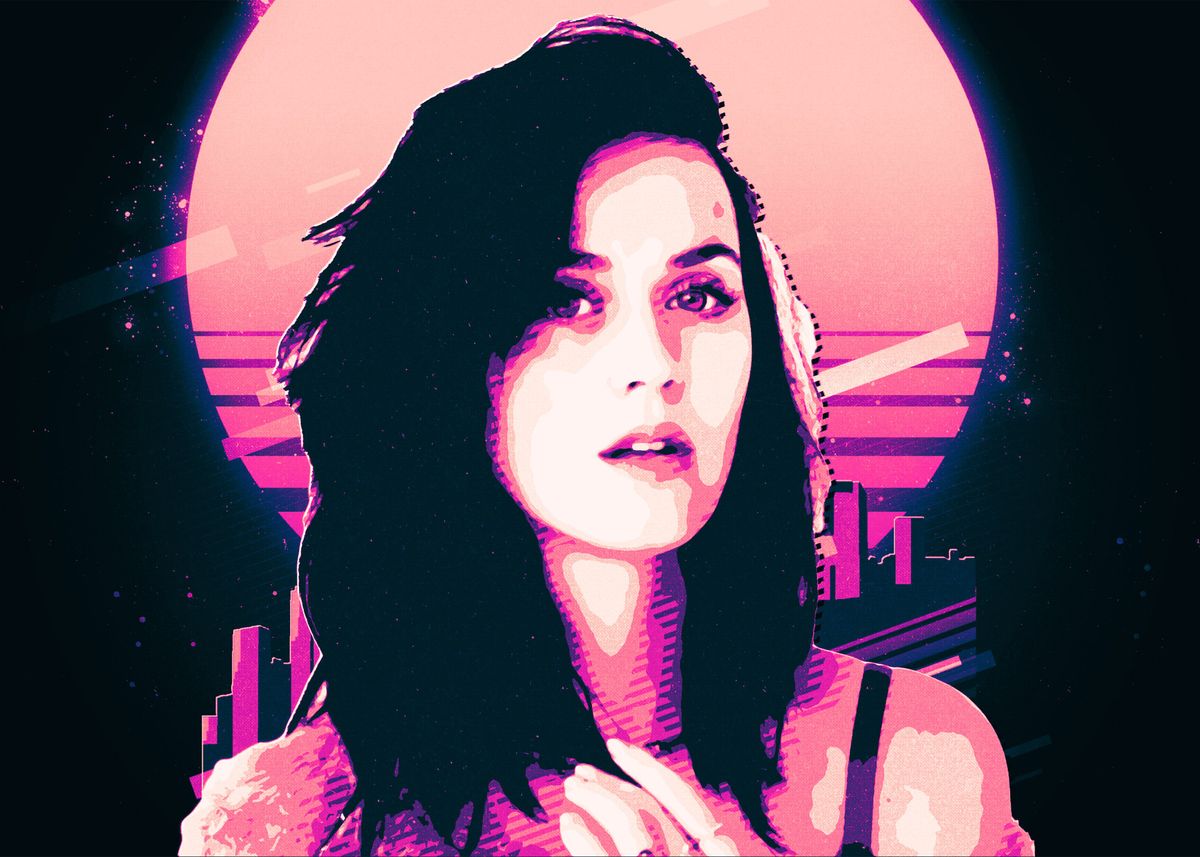 'Katy Perry' Poster, picture, metal print, paint by Alex Mann | Displate